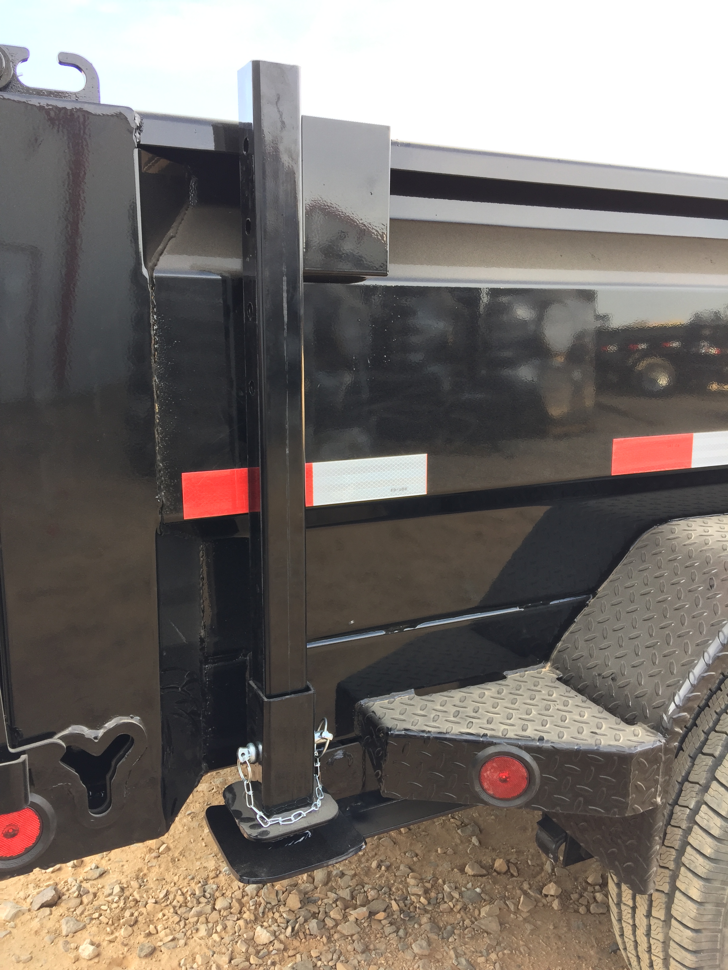 Dump Trailer Rear Support Leg Pair Black | Shop All | Norstar Trailer